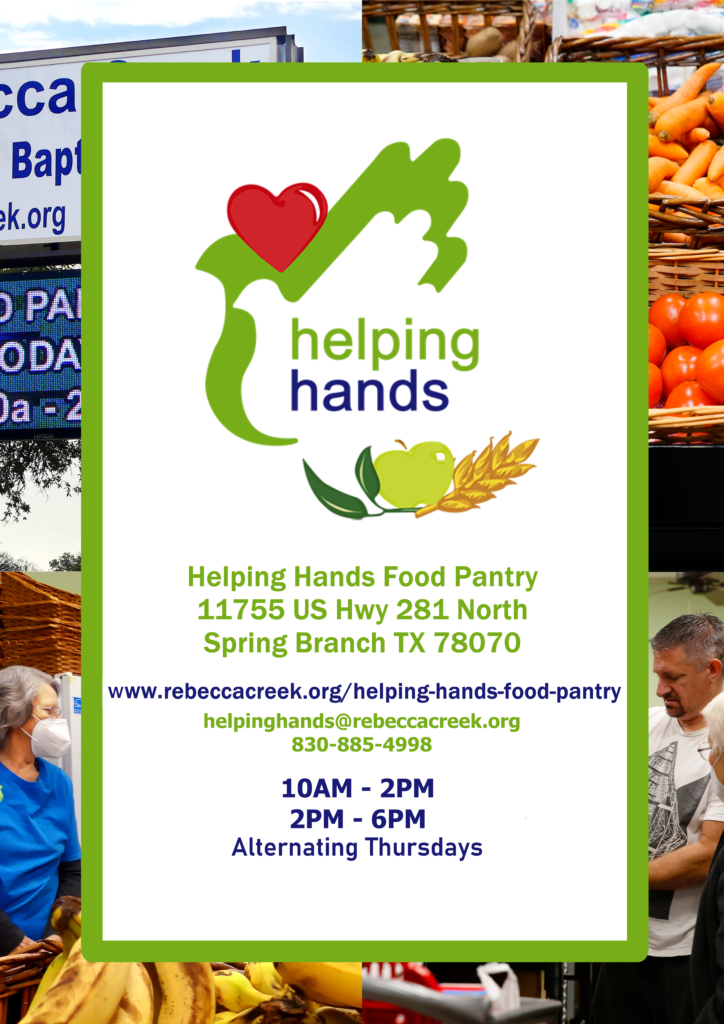 Flyer-HelpingHands | Rebecca Creek Baptist Church